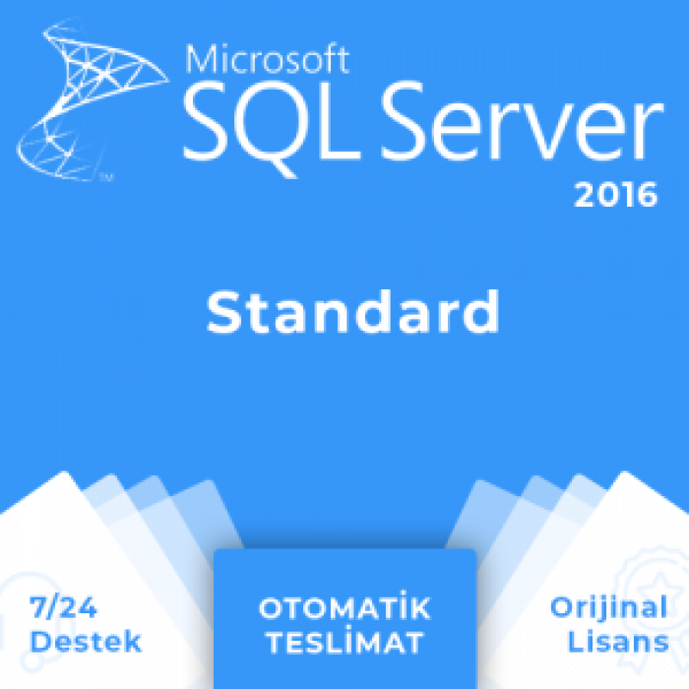 Microsoft SQL Server 2016 Standard Lisans Anahtarı